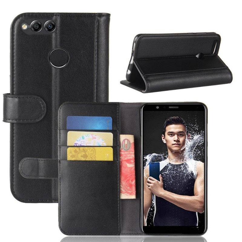 Cover i split læder Huawei honor 7X | Leveso.dk