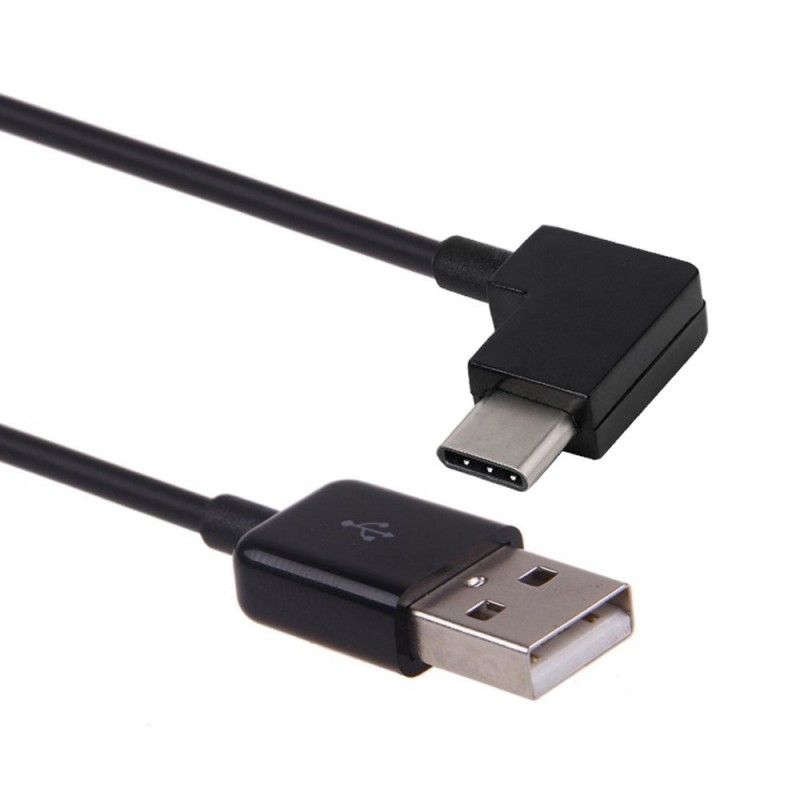 Type C usb kabel med 90 graders stik | Leveso.dk